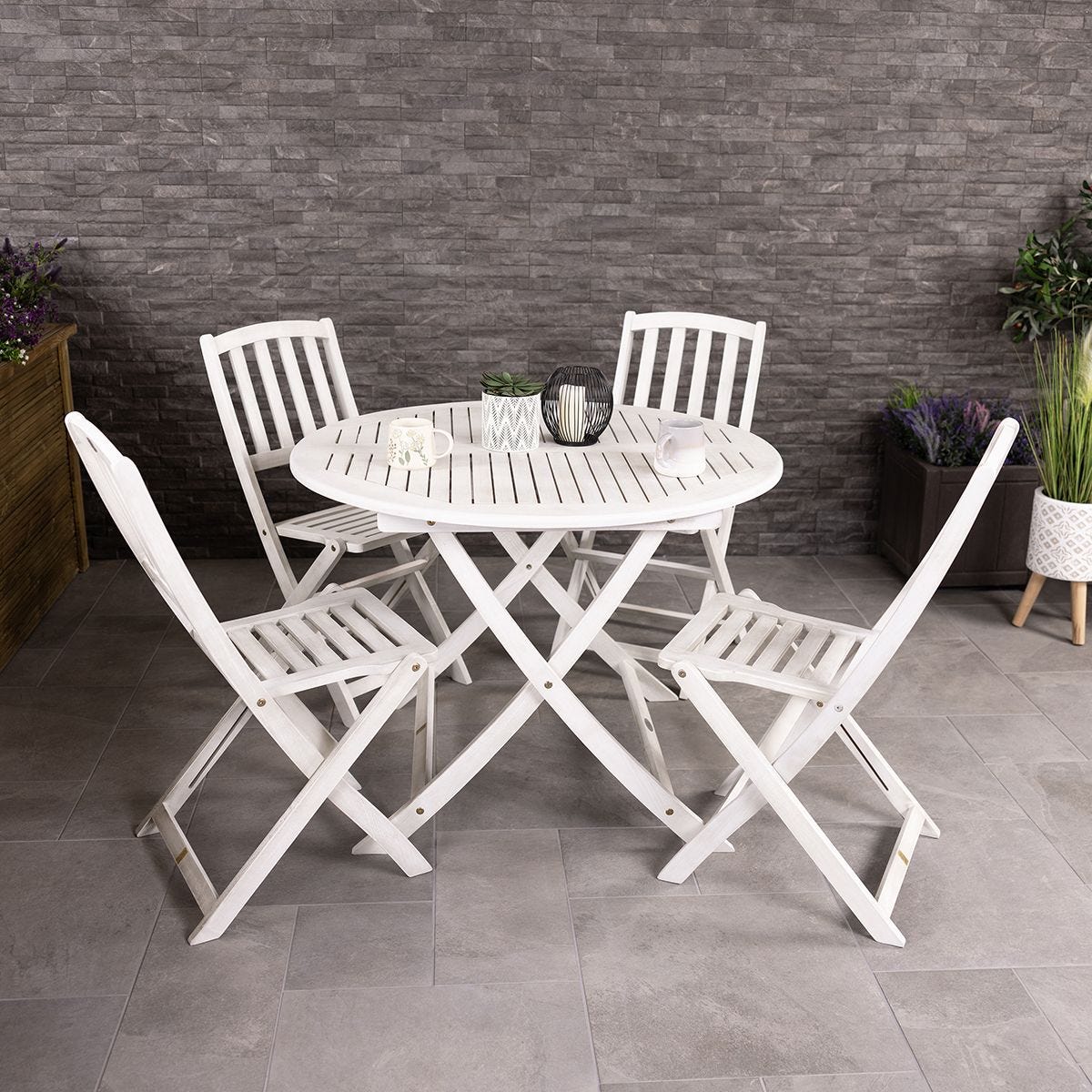 Charles bentley fsc acacia wooden octagonal dining table store